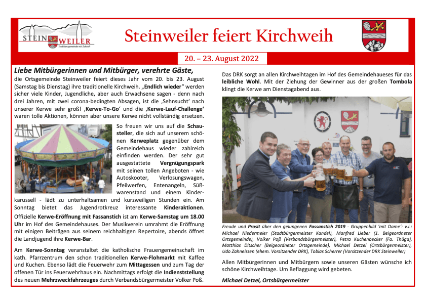 Kerwe 2022 | steinweiler.eu